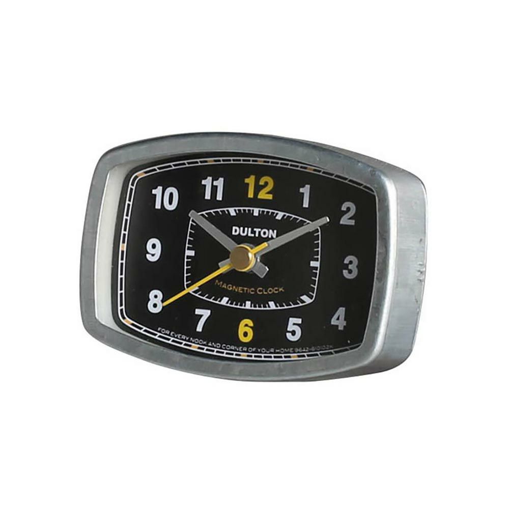 DULTON MAGNETIC CLOCK RECTANGLE BLACK H20-0244RCBK | WORLD IMPORT TOOLS